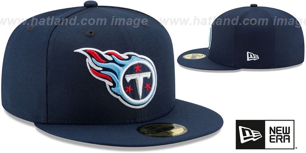 Tennessee Titans NFL TEAM-BASIC Navy Fitted Hat by New Era