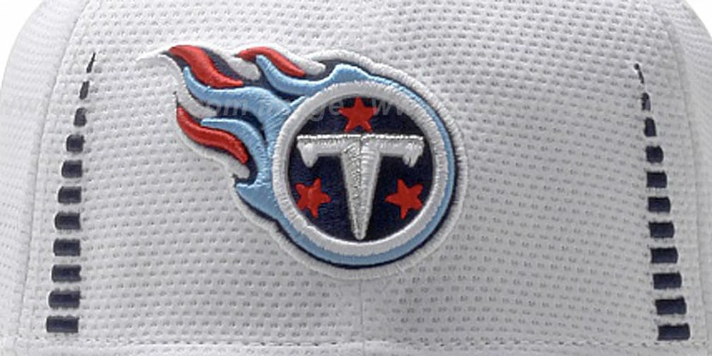 Tennessee Titans NFL TRAINING FLEX White Hat by New Era