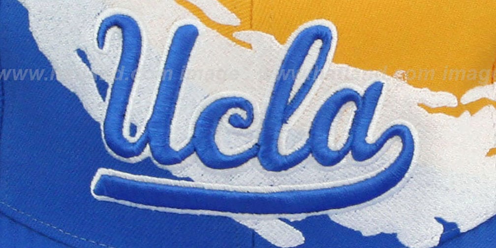UCLA PAINTBRUSH SNAPBACK Gold-White-Blue Hat