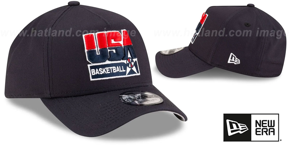 USA Basketball A-FRAME SNAPBACK Navy Hat by New Era