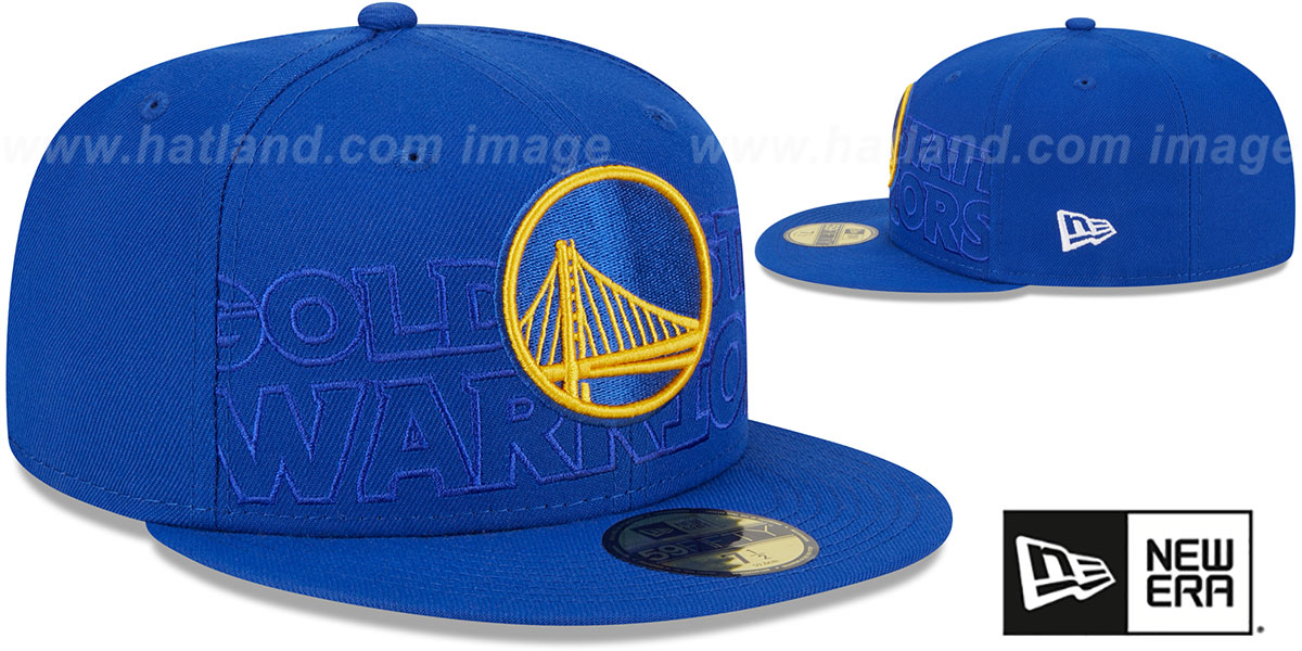 Golden State Warriors 2023 NBA DRAFT Royal Fitted Hat