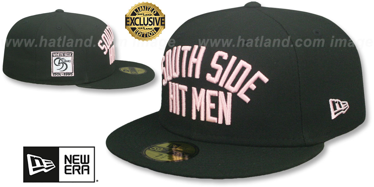 Chicago White Sox SOUTHSIDE HITMEN PATCH-BOTTOM Black-Pink Fitted