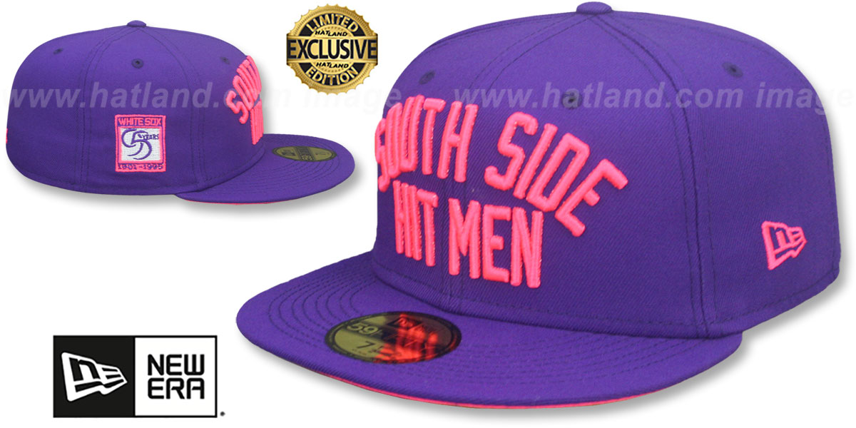 Chicago White Sox SOUTHSIDE HITMEN PATCH-BOTTOM Purple-Pink Fitte