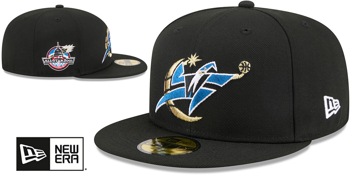 Washington Wizards ALL STAR ANNIVERSARY SIDE-PATCH Black Fitted H