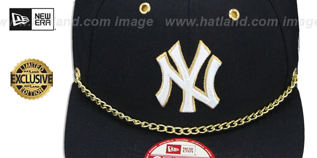New York Yankees CHAIN SNAPBACK Navy Hat by New Era