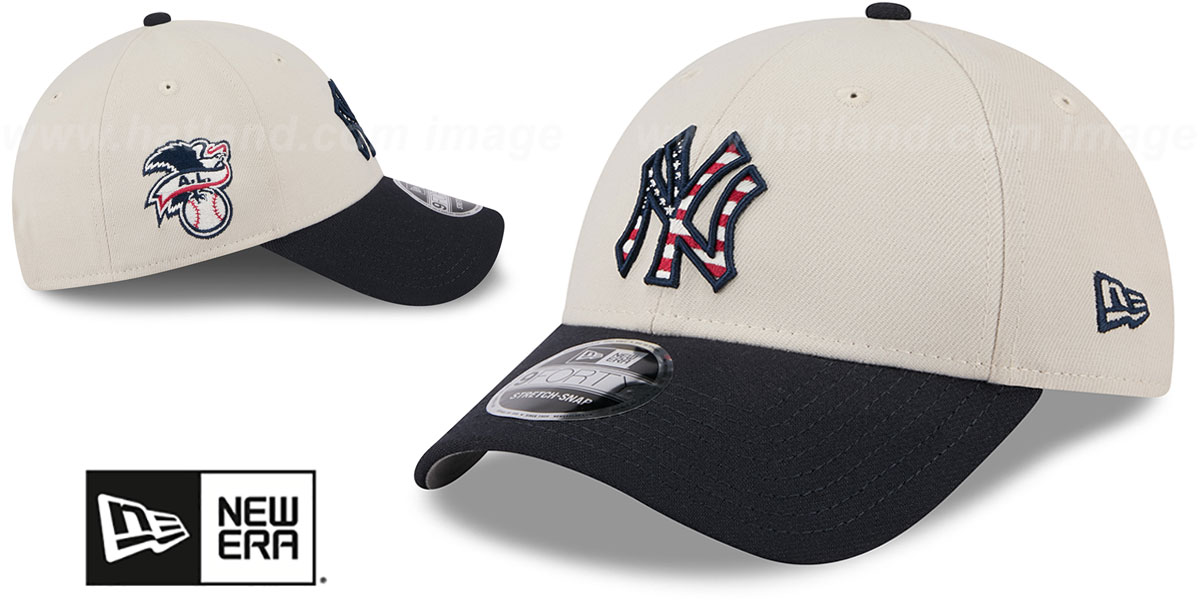 New York Yankees 2024 JULY 4TH STARS N STRIPES STRETCH SNAP Hat