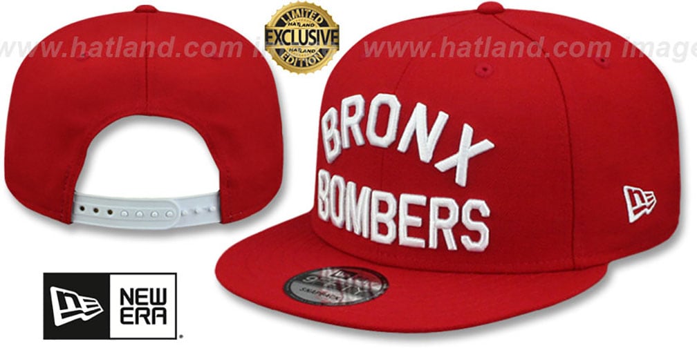 New York Yankees BRONX BOMBERS SNAPBACK Red Hat by New Era