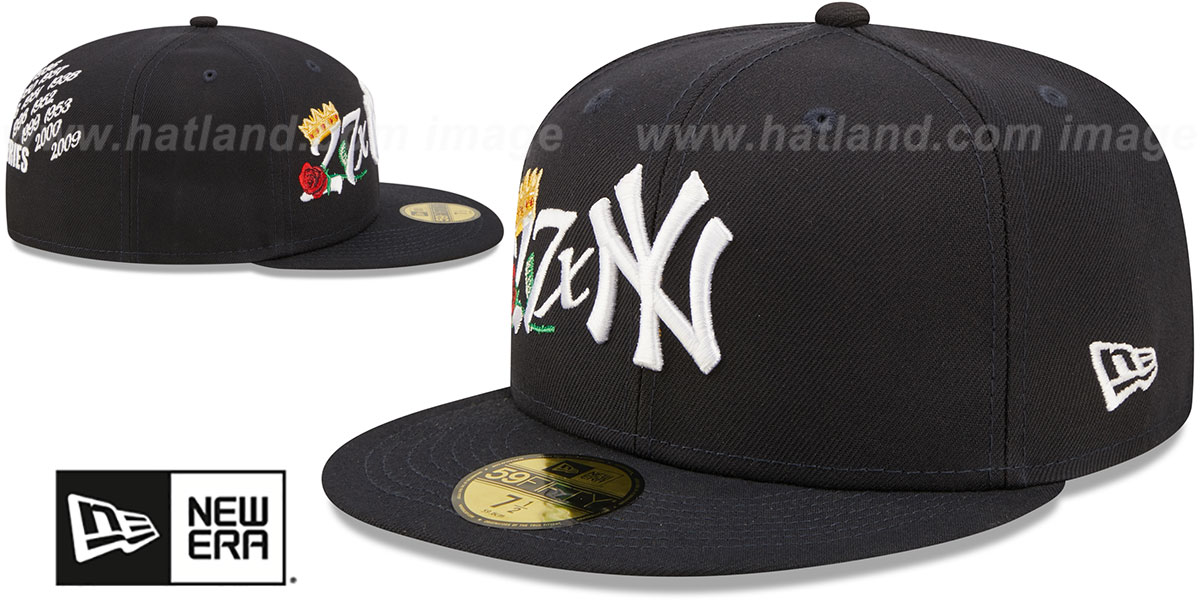 New York Yankees CROWN CHAMPS Navy Fitted Hat by New Era