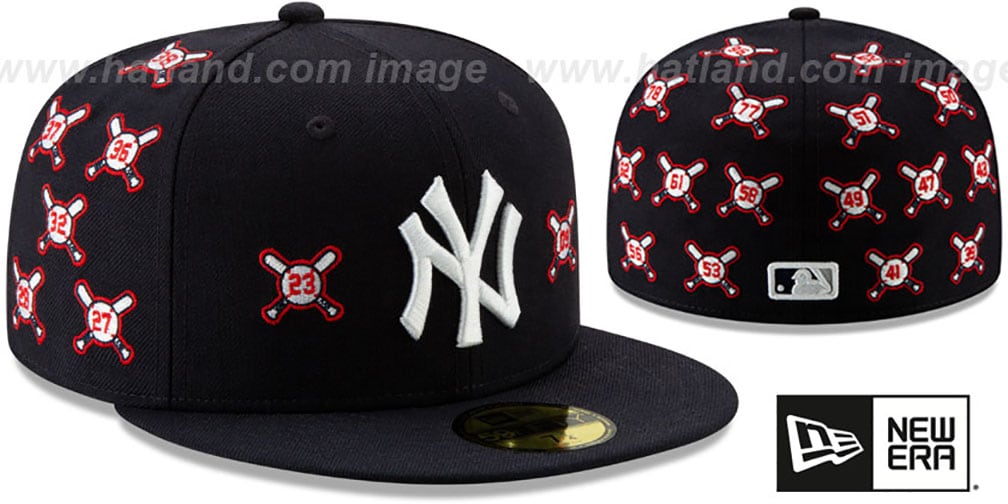 New York Yankees SPIKE LEE BALLS-N-BATS Navy Fitted Hat