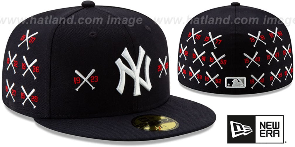 New York Yankees SPIKE LEE CROSSED-BATS Navy Fitted Hat