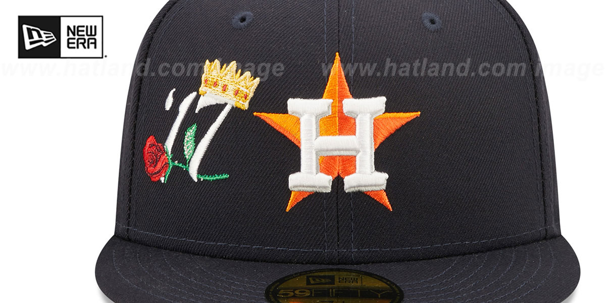 Houston Astros CROWN CHAMPS Navy Fitted Hat by New Era