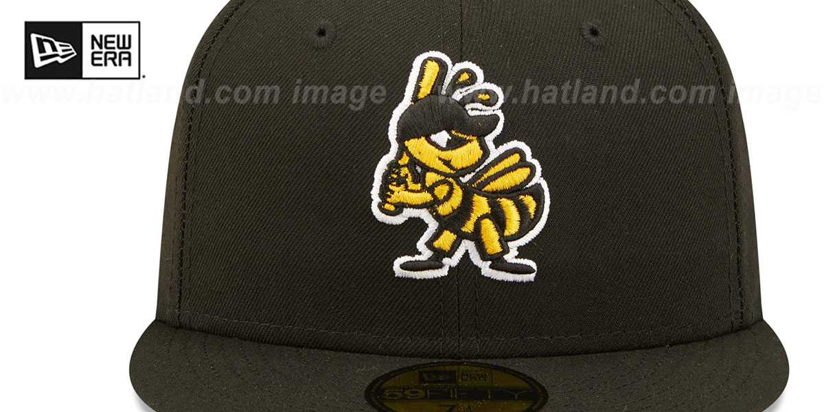 Salt Lake Bees MILB ONFIELD HOME Black Fitted Hat by New Era