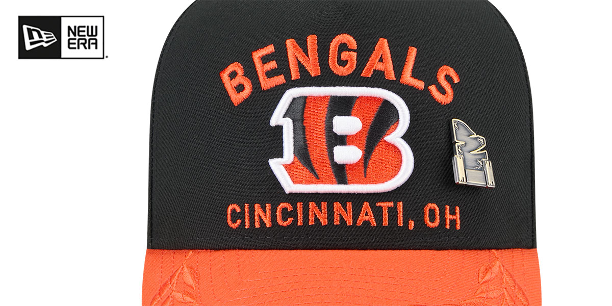 Cincinnati Bengals 2025 NFL DRAFT ONSTAGE A-FRAME Black-Orange Fi