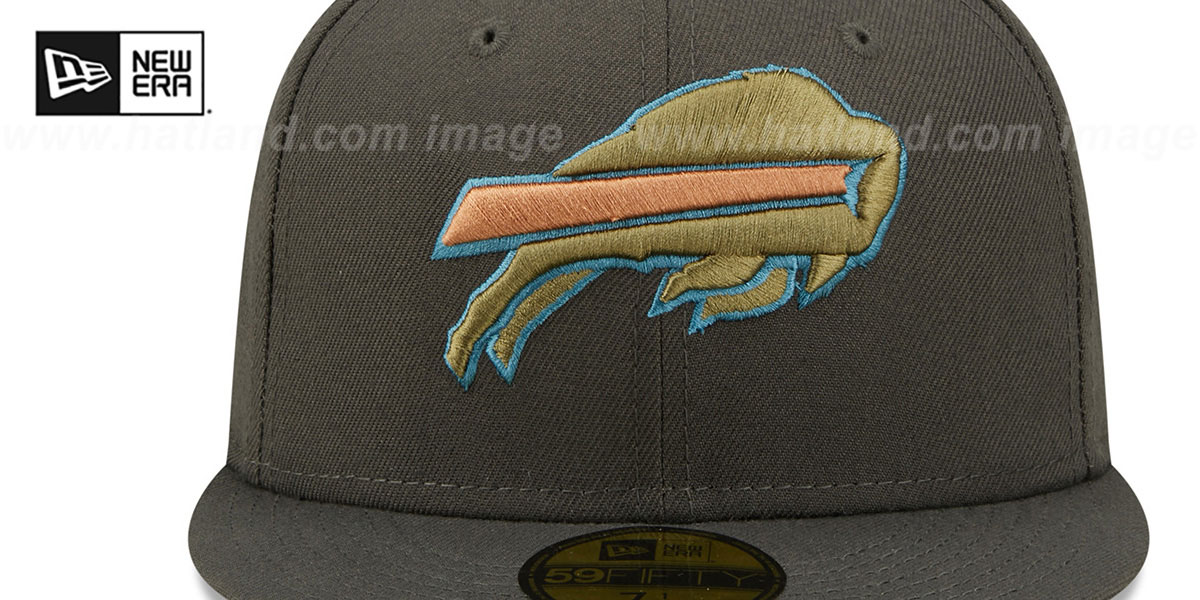Buffalo Bills COLOR PACK MULTI Charcoal Fitted Hat