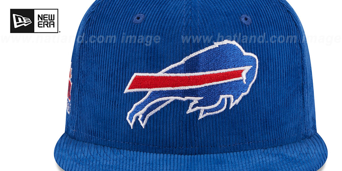 Buffalo Bills OLD SCHOOL CORDUROY SIDE-PATCH Royal Fitted Hat