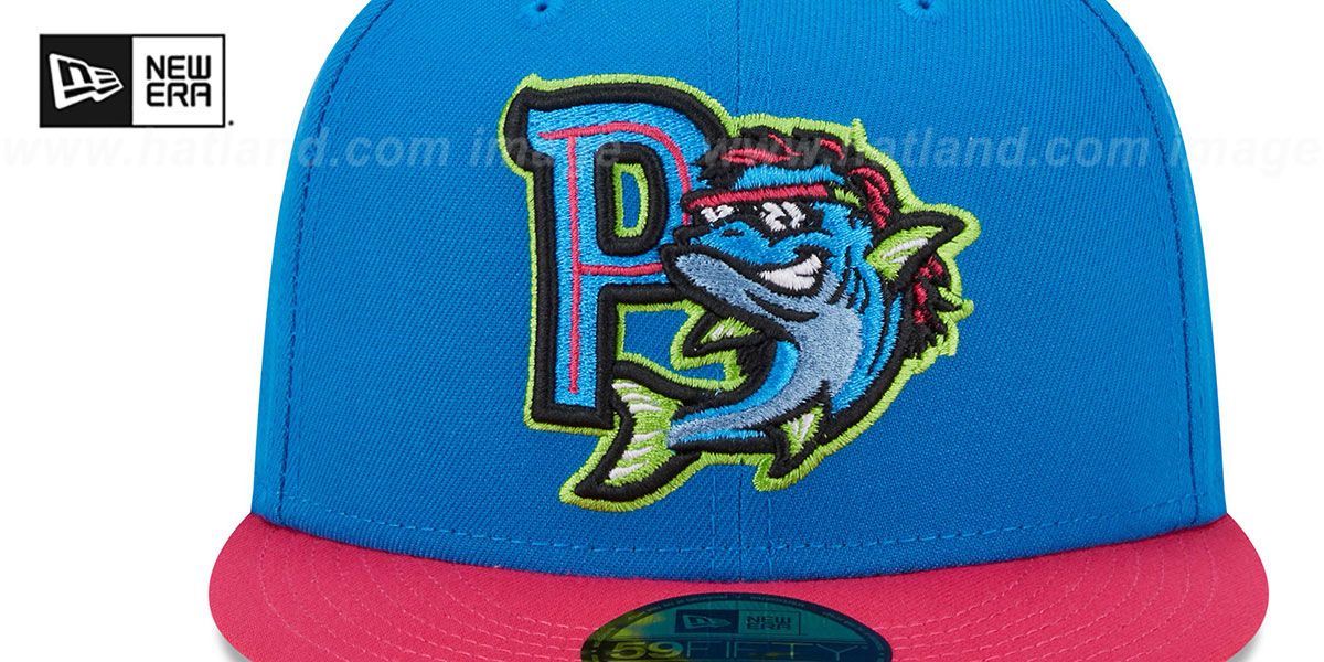 Pensacola Blue Wahoos THEME NIGHT Blue-Pink Fitted Hat
