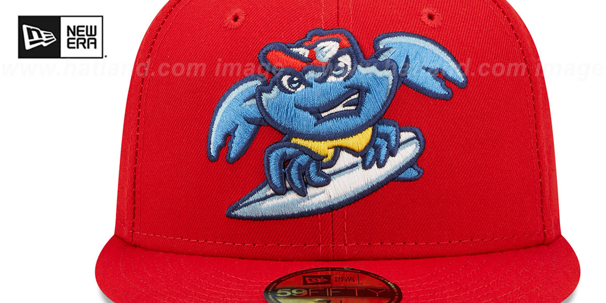 Jersey Shore BlueClaws MILB ONFIELD HOME Red Fitted Hat