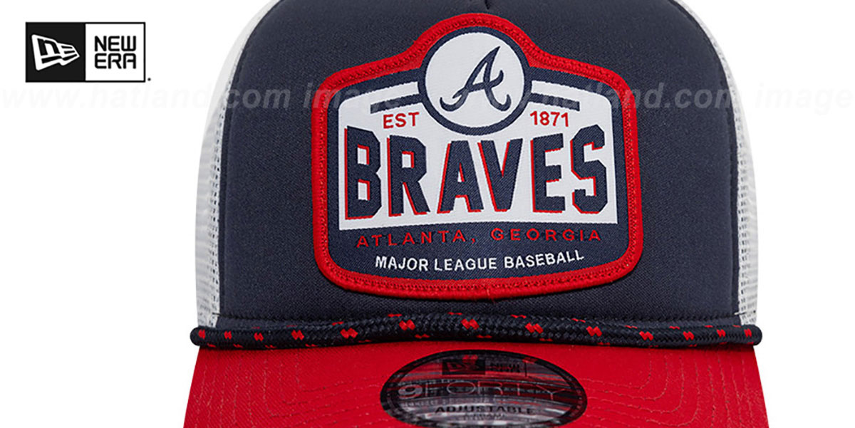 Atlanta Braves RALLY DRIVE A-FRAME TRUCKER SNAPBACK Navy-White Ha
