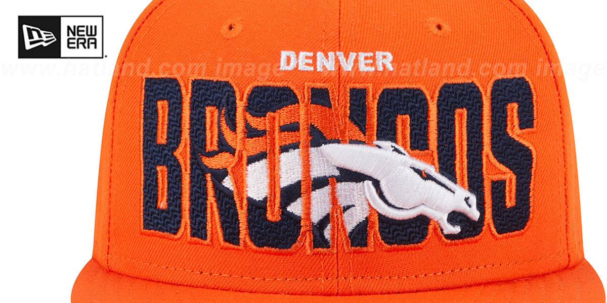 Denver Broncos 2023 NFL DRAFT Orange Fitted Hat by New Era