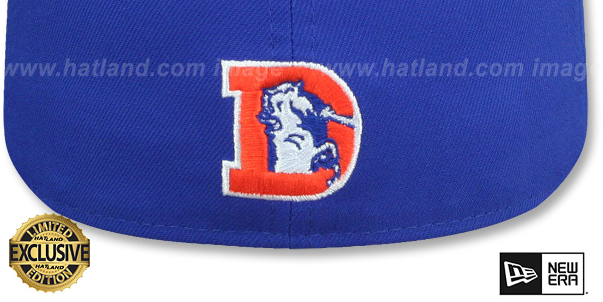 Denver Broncos THROWBACK NFL SHIELD-BASIC Royal Fitted Hat