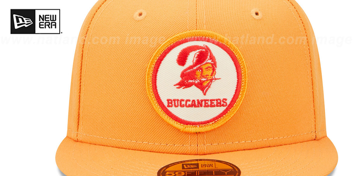 Tampa Bay Buccaneers 2022 NFL THROWBACK SIDELINE Orange Fitted Ha