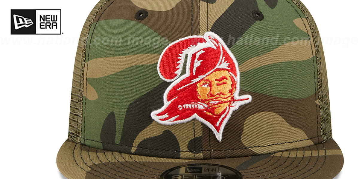Tampa Bay Buccaneers THROWBACK ARMY CAMO TRUCKER Hat
