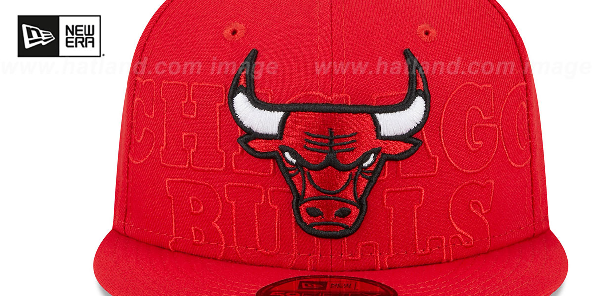 Chicago Bulls 2023 NBA DRAFT Red Fitted Hat by New Era