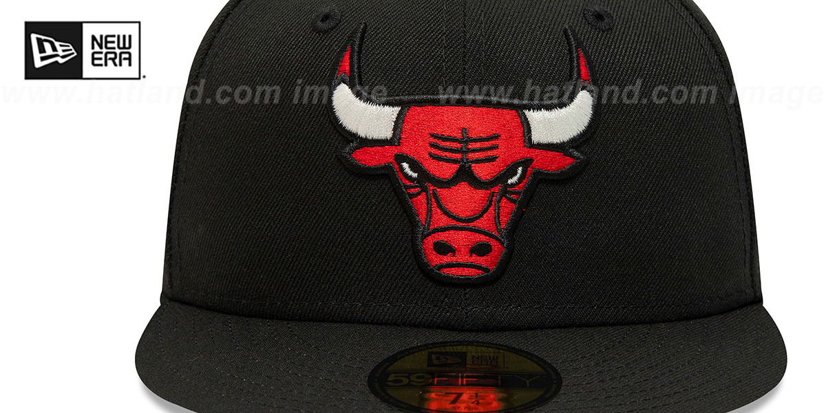 Chicago Bulls 6X NBA CHAMPS CITRUS POP Black-Green Fitted Hat