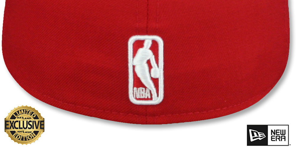 Chicago Bulls NBA TEAM-BASIC Red-White Fitted Hat by New Era