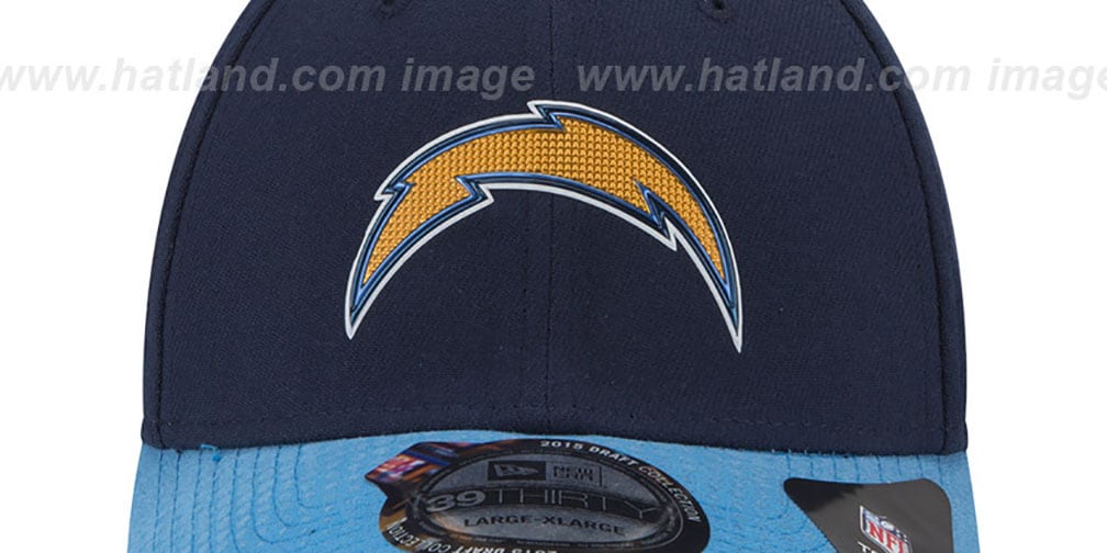 San Diego Chargers 2015 NFL DRAFT FLEX Hat by New Era