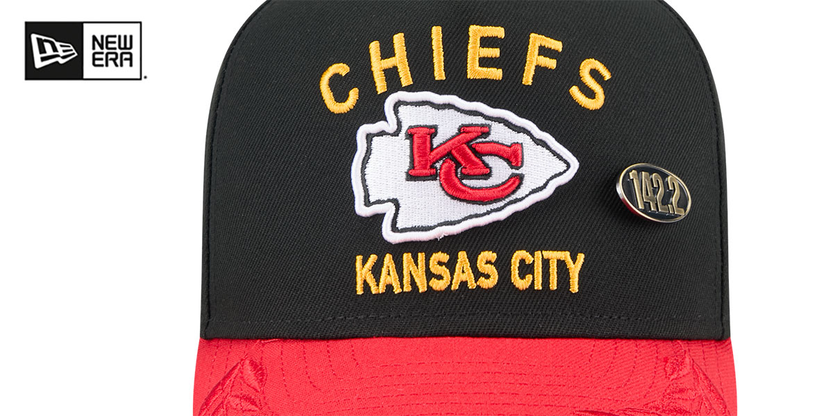 Kansas City Chiefs 2025 NFL DRAFT ONSTAGE A-FRAME Black-Red Fitte