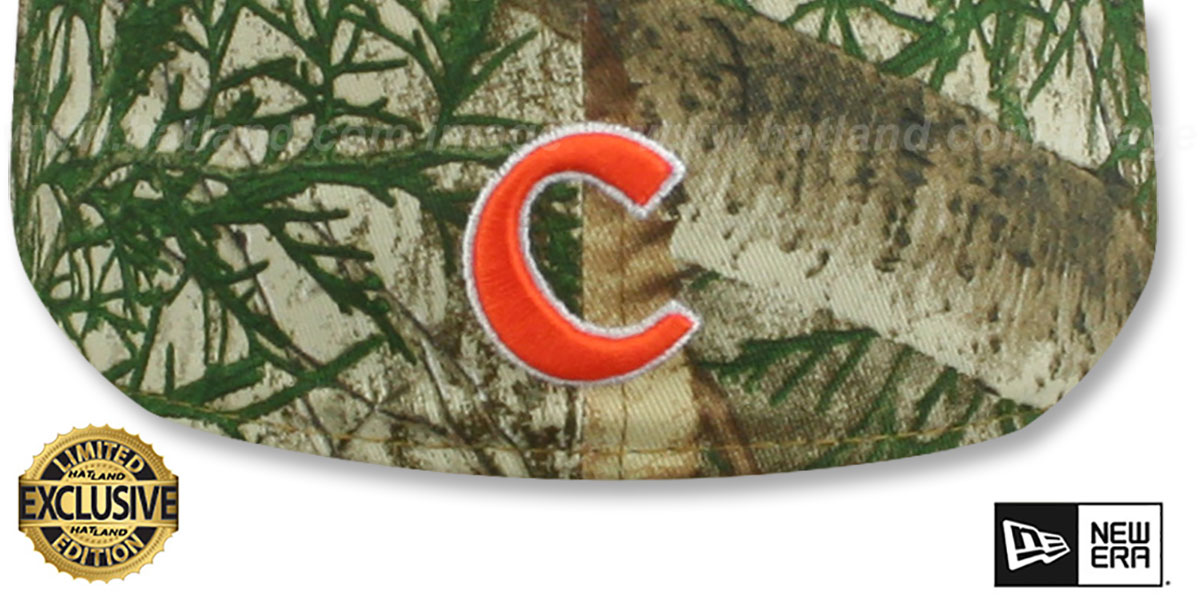 Clemson NCAA TEAM-BASIC Realtree Camo Fitted Hat by New Era