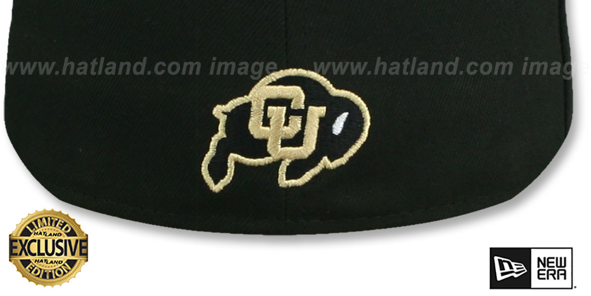 Colorado NCAA TEAM-SCRIPT Black Fitted Hat by New Era
