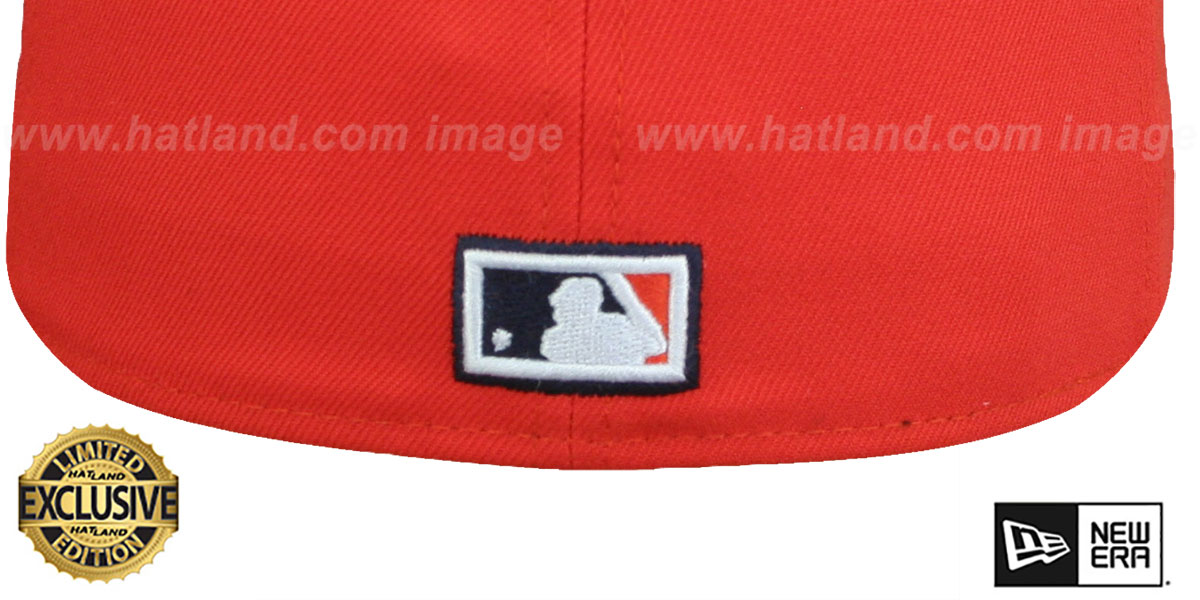 Houston Colt .45s COOPERPACK Orange-Navy Fitted Hat