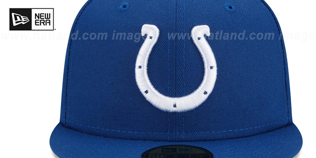 Indianapolis Colts 1995 PRO BOWL SIDE-PATCH Royal Fitted Hat