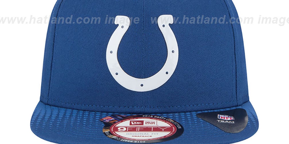 Indianapolis Colts 2015 NFL DRAFT SNAPBACK Royal Hat