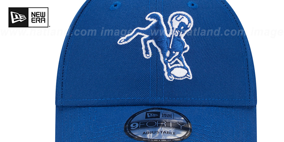 Baltimore/Indianapolis Colts HISTORIC SIDELINE SNAPBACK Royal Hat