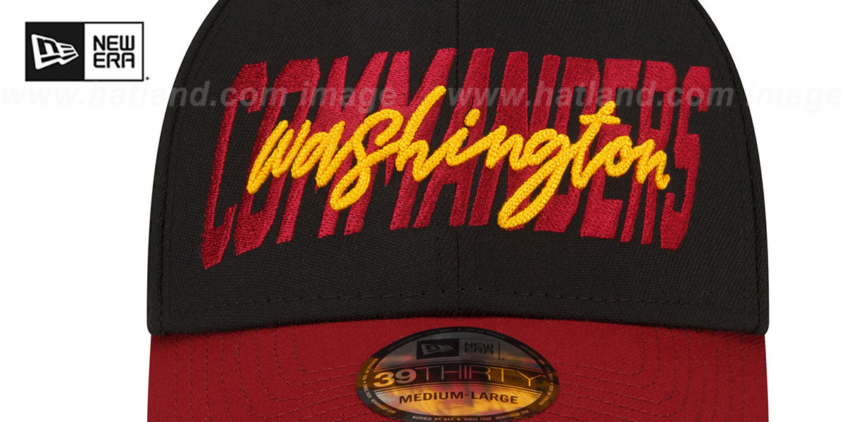 Washington Commanders 2022 NFL DRAFT FLEX Black-Burgundy Hat
