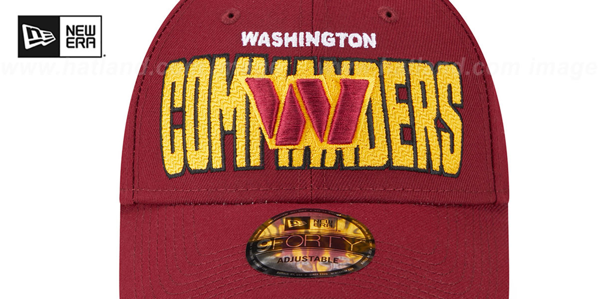 Washington Commanders 2023 NFL DRAFT 940 SNAPBACK Burgundy Hat