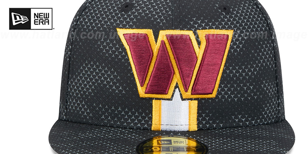 Washington Commanders 2024 NFL SIDELINE Black Fitted Hat