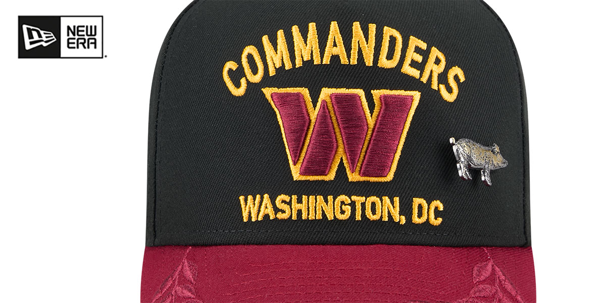 Washington Commanders 2025 NFL DRAFT ONSTAGE A-FRAME Black-Burgun