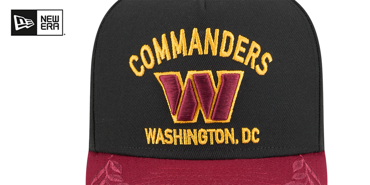Washington Commanders 2025 NFL DRAFT ONSTAGE A-FRAME SNAPBACK Bla