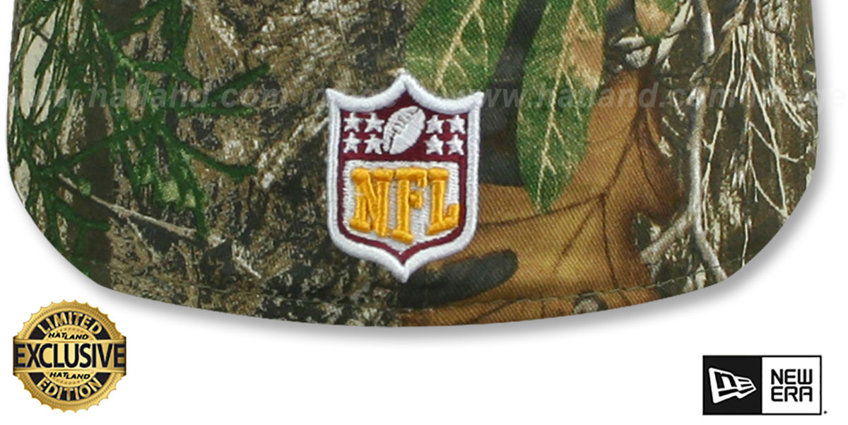 Washington Commanders NFL TEAM-BASIC Realtree Camo Fitted Hat