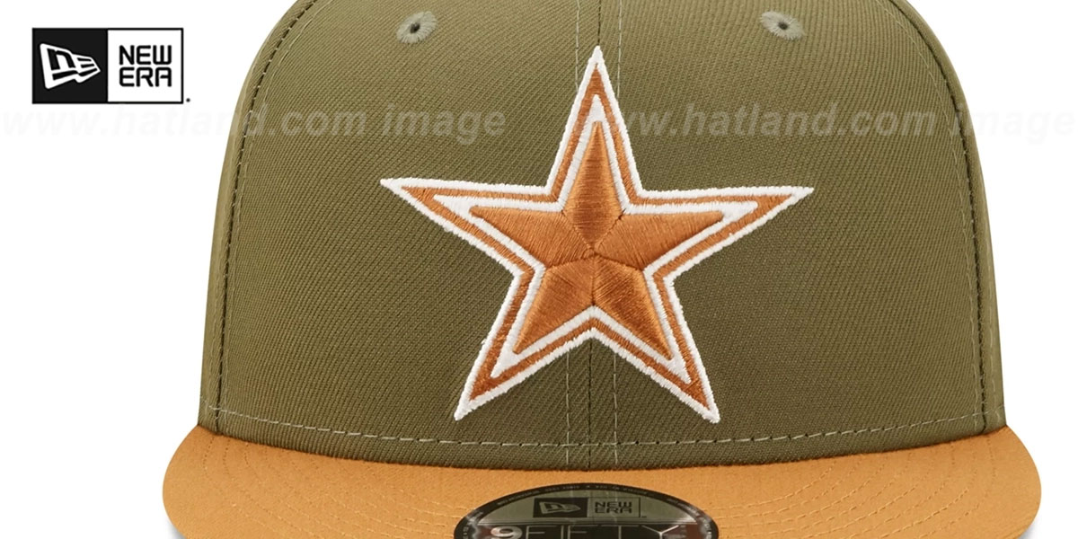 Dallas Cowboys 2T COLOR PACK SNAPBACK Olive-Tan Hat