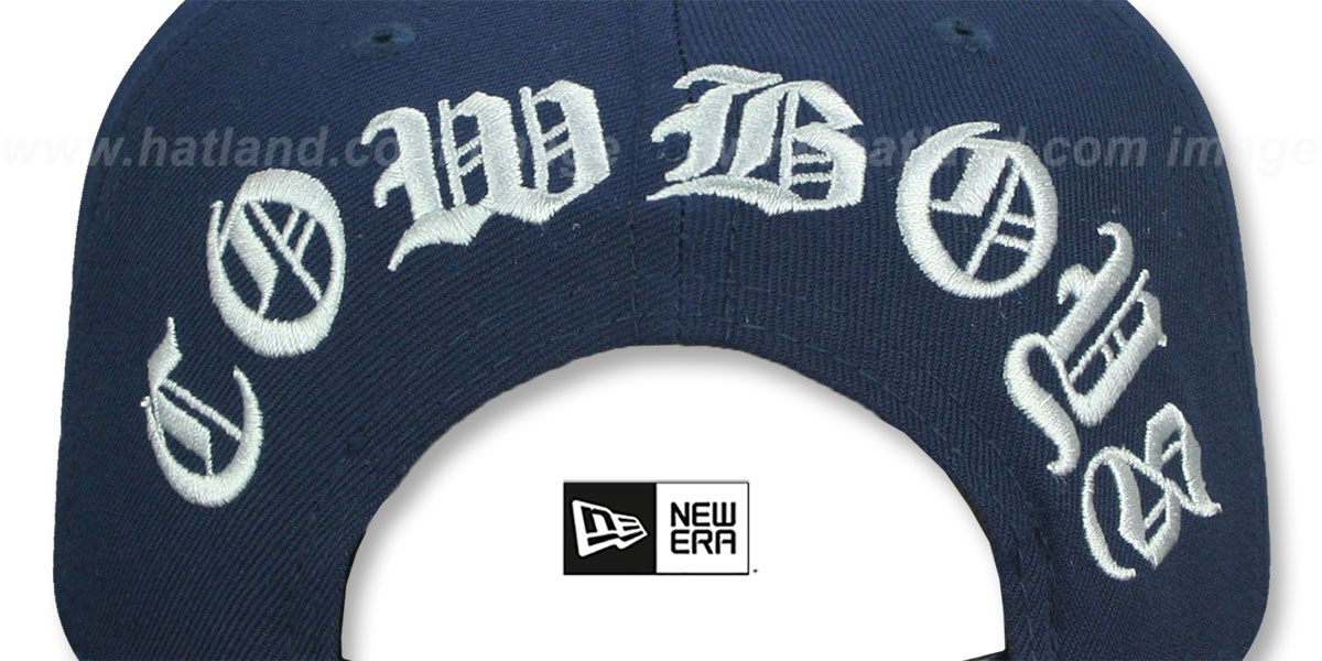 Dallas Cowboys BACK GOTHIC ARCH SNAPBACK Navy-Grey Hat