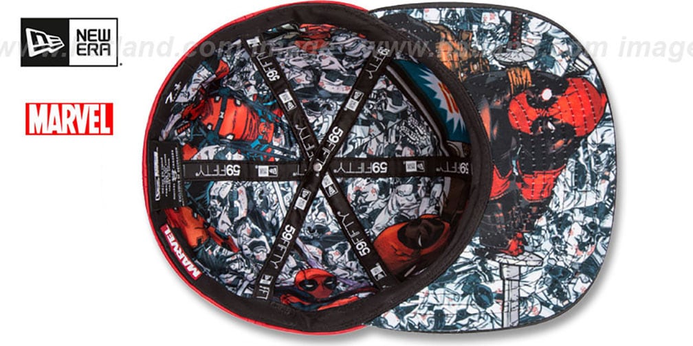 Marvel Deadpool CHARACTER FACE Fitted Hat by New Era