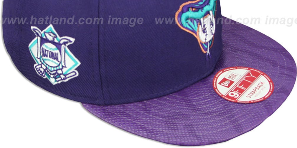Diamondbacks SNAKE-THRU STRAPBACK Purple Hat by New Era