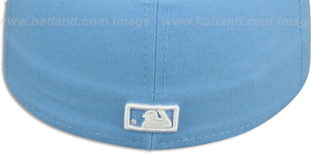 Los Angeles Dodgers D TEAM-BASIC Sky-White Fitted Hat