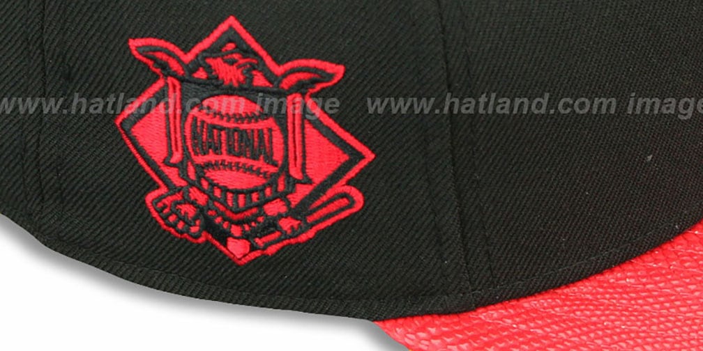 Dodgers SNAKE-THRU STRAPBACK Black-Red Hat by New Era