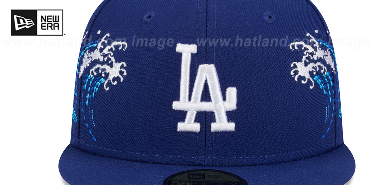Los Angeles Dodgers TONAL WAVE Royal Fitted Hat by New Era